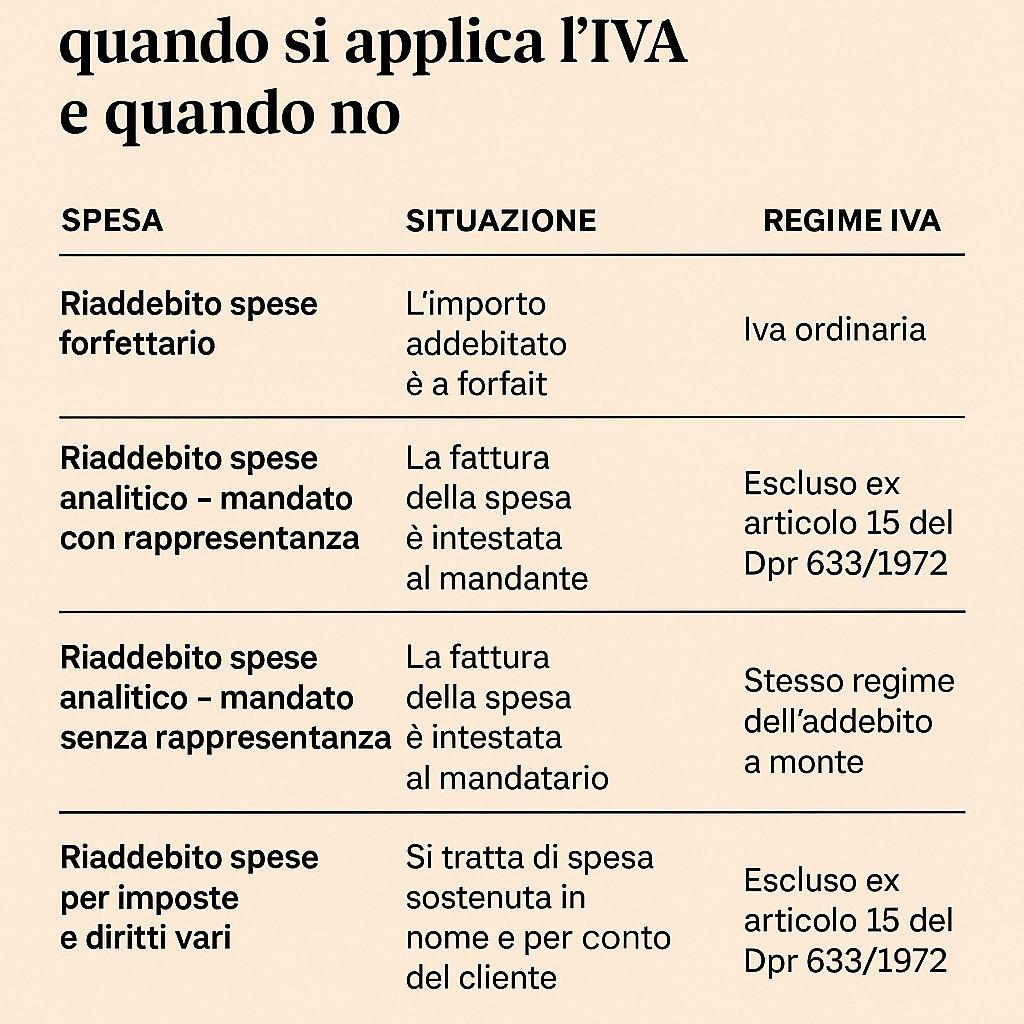 📄 Spese riaddebitate in fattura: quando si applica l’IVA e quando no ...